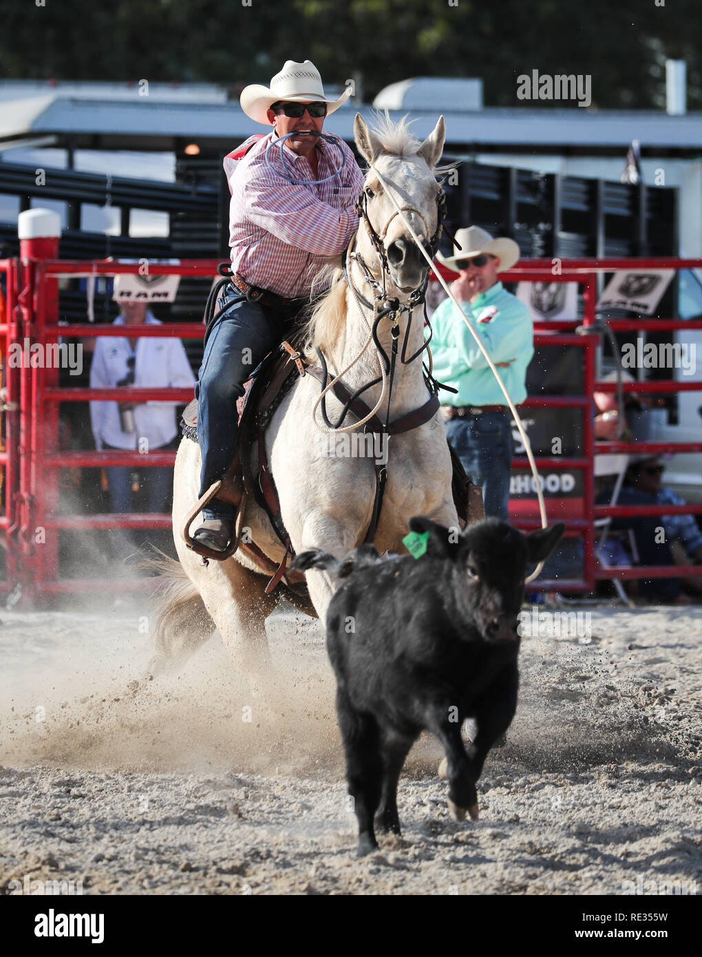 Homestead, Florida, USA. 19th Jan, 2019. Ben Mayworth (117) competes in ...