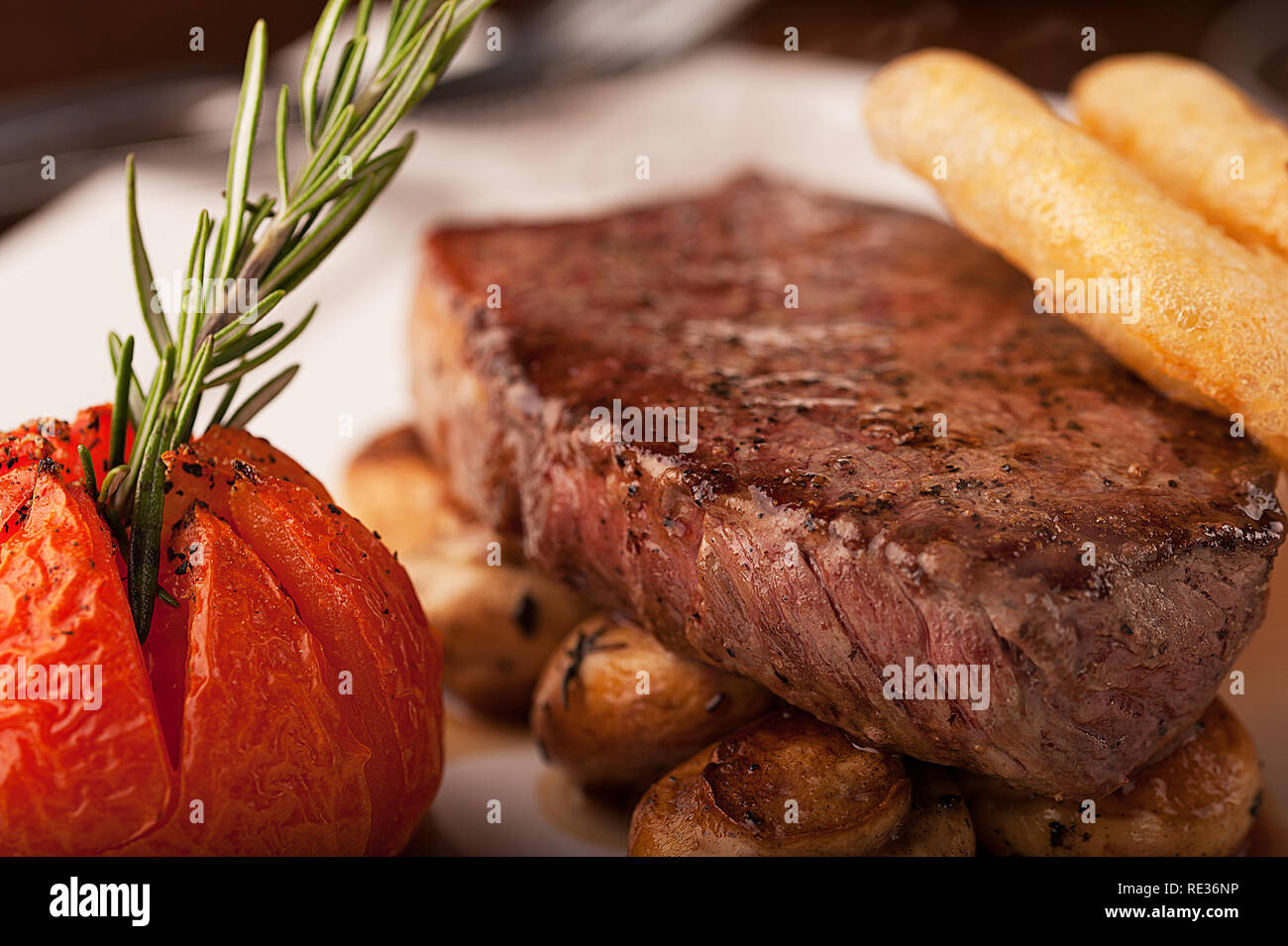 Rustic dining table healthy food hi-res stock photography and images ...