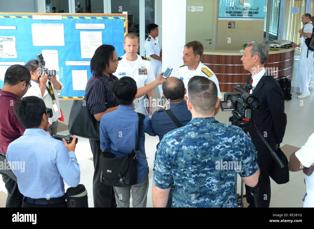BRUNEI (Nov. 14, 2016) Rear Adm. Don Gabrielson, Commander, Logistics ...