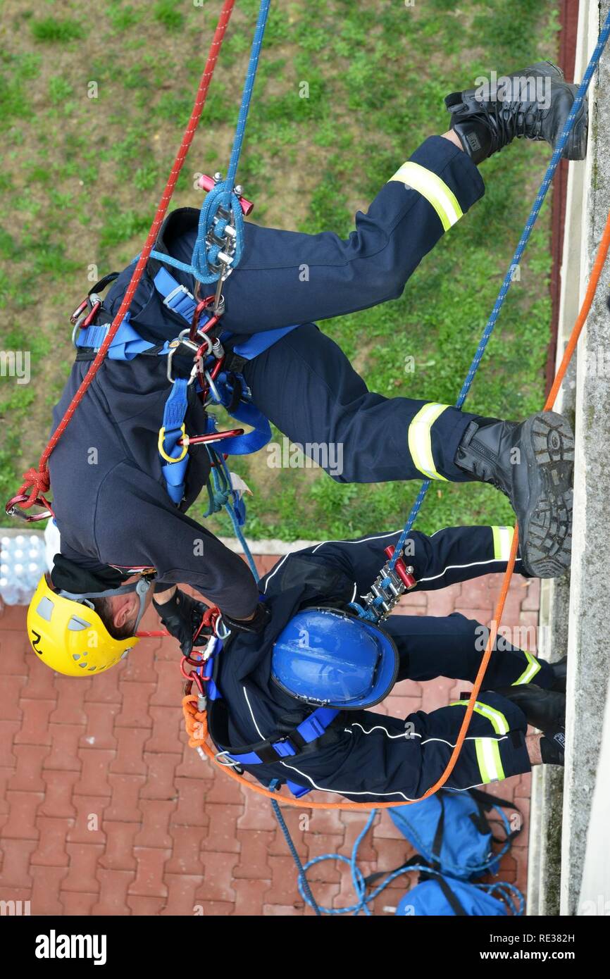 Firefighters Andrea Biasio and Federico Concordia assigned to U.S. Army ...