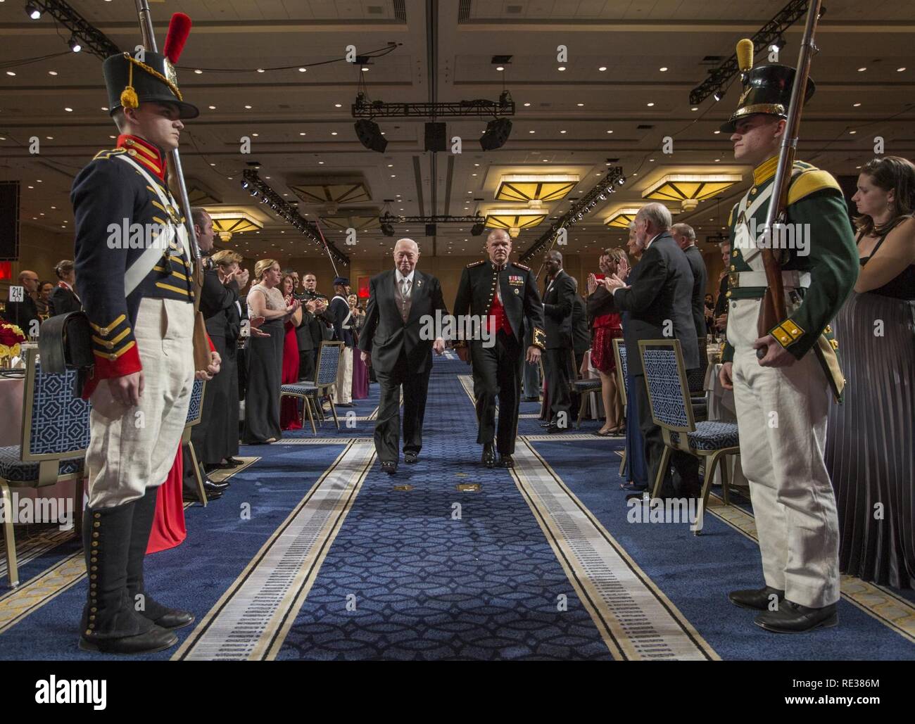 Commandant of the Marine Corps (CMC) Gen. Robert B. Neller, right, and ...