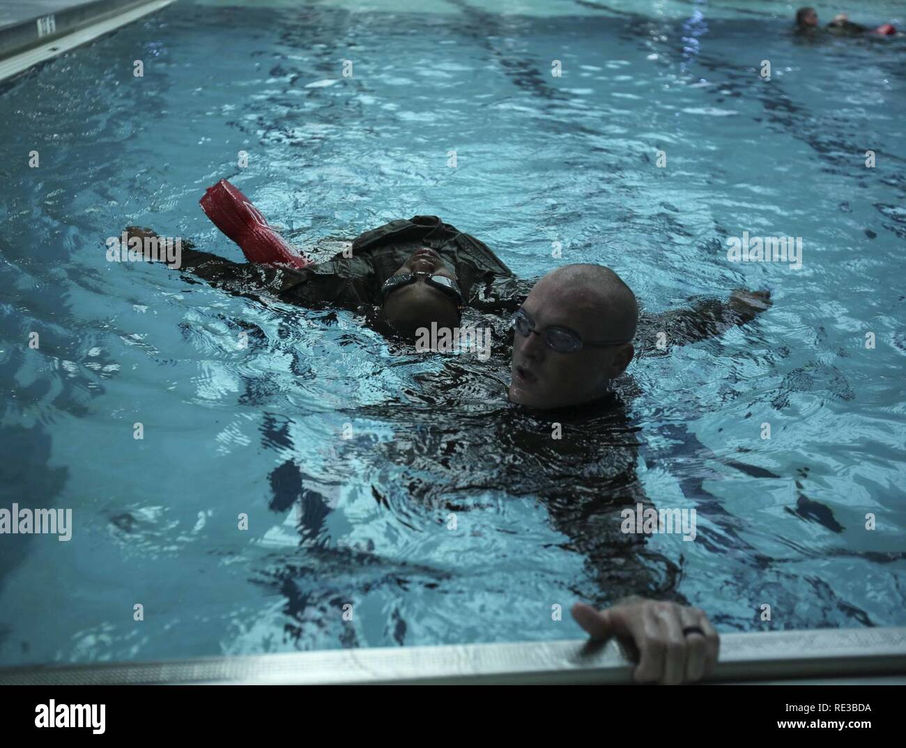 Marine corps water survival training program hi-res stock photography ...