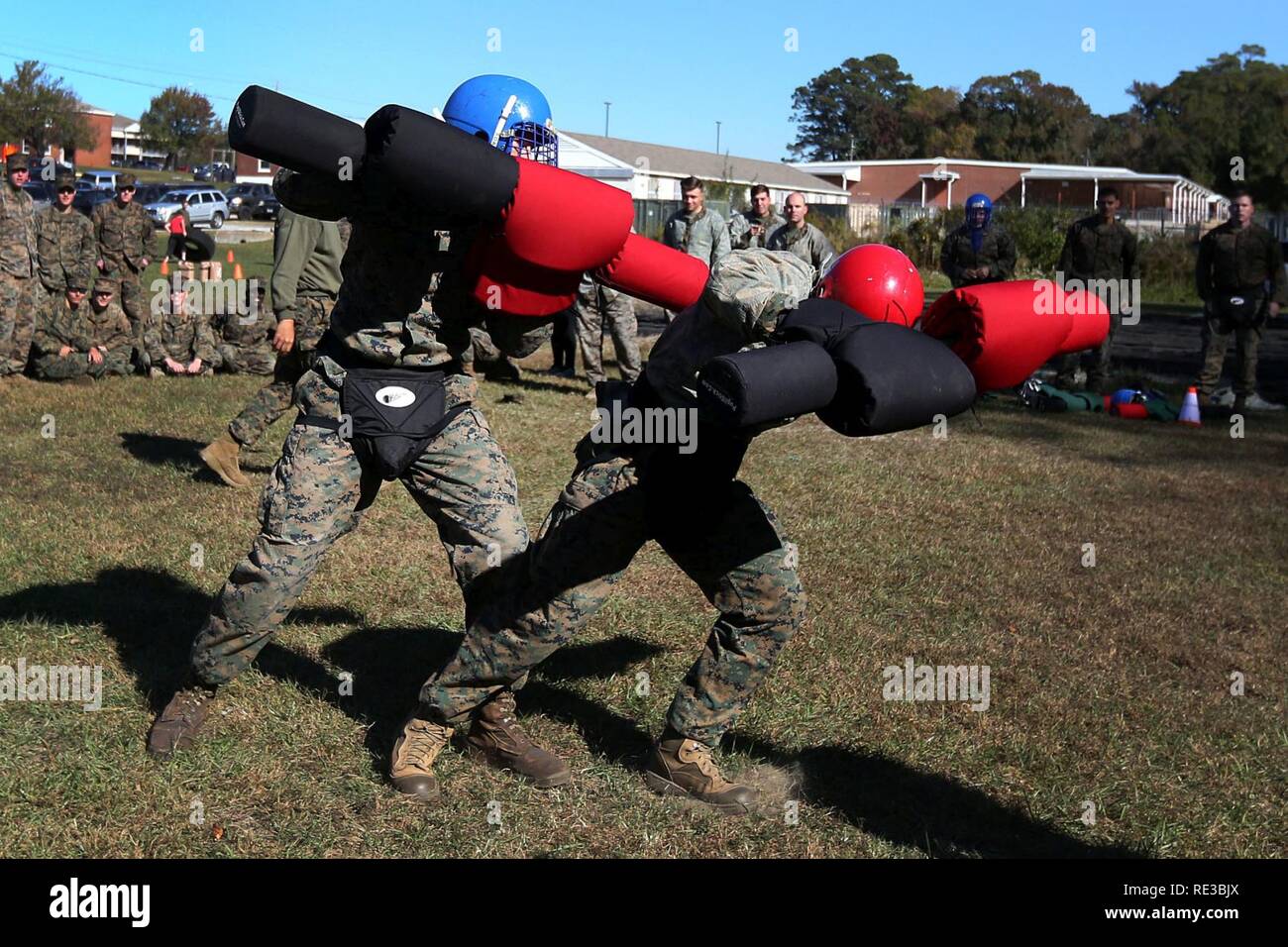Marines with 2nd Battalion, 6th Marine Regiment, battle it out during a ...