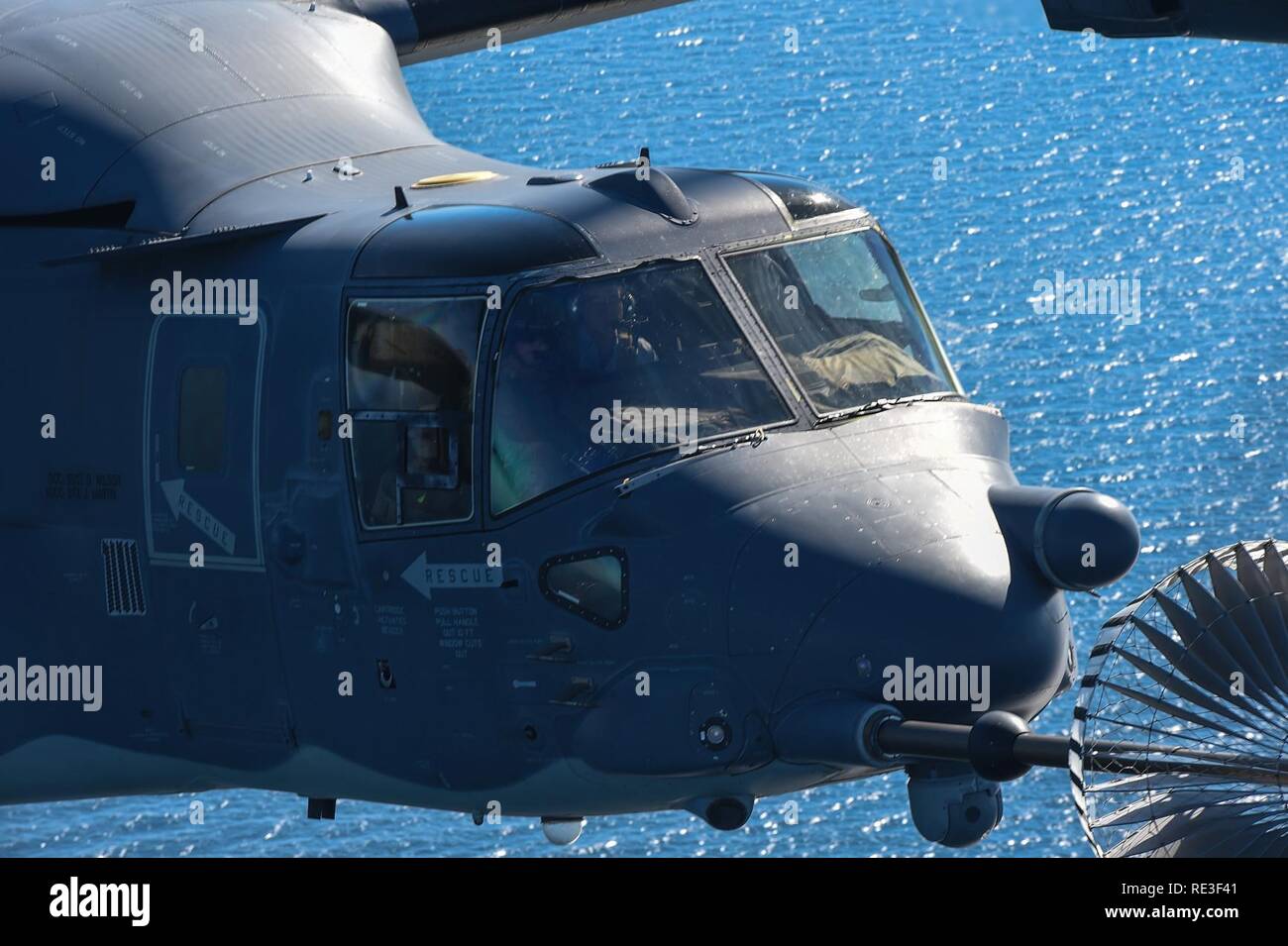 Secretary of Defense Ash Carter flies on a CV-22 Osprey tiltrotor ...