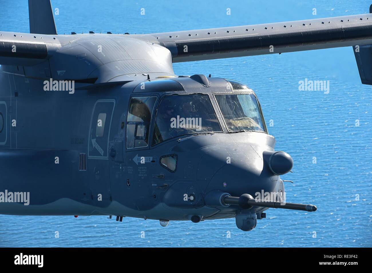 Secretary of Defense Ash Carter flies on a CV-22 Osprey tiltrotor ...
