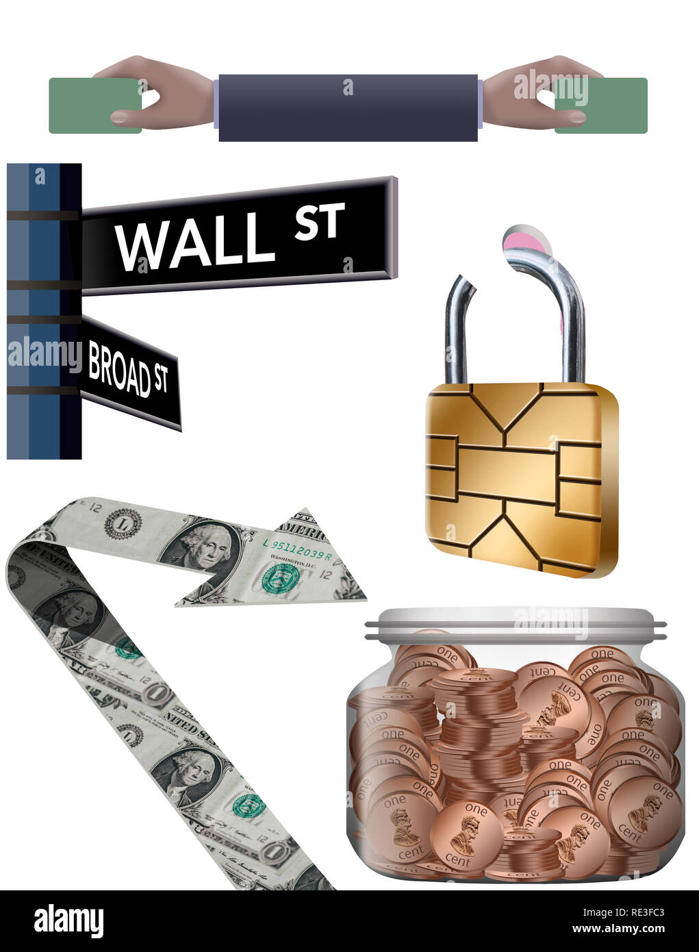 Financial graphic resource are seen here. This is an illustration Stock ...