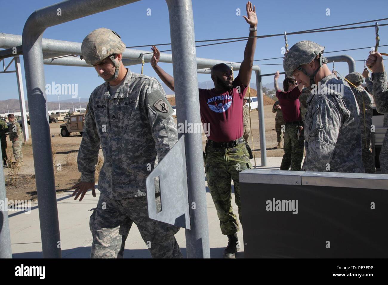 U.S. Army Staff Sgt. James Romero a member of the 416th Civil Affairs ...