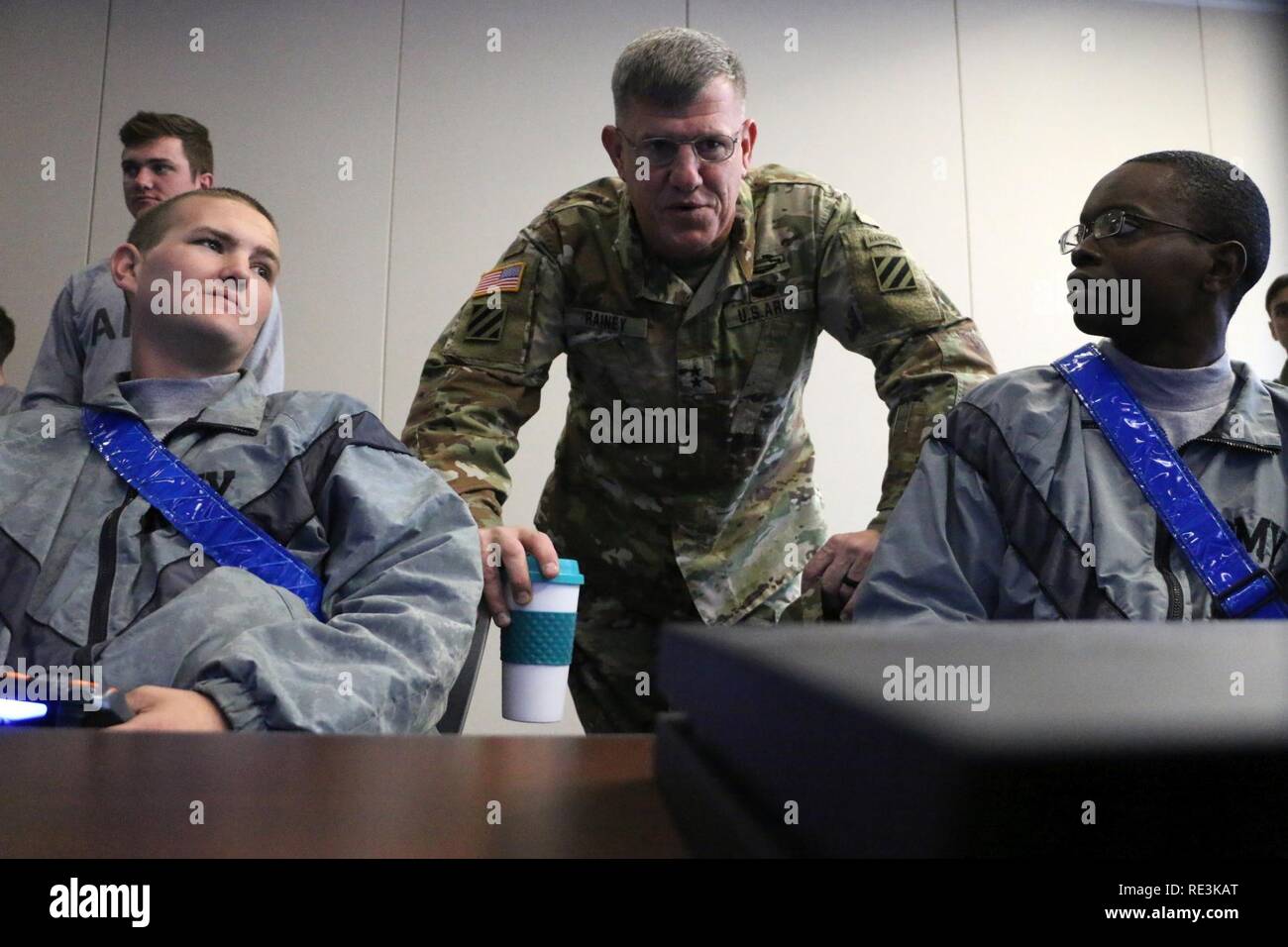 Maj. Gen. James E. Rainey, commander of 3rd Infantry Division, visits ...