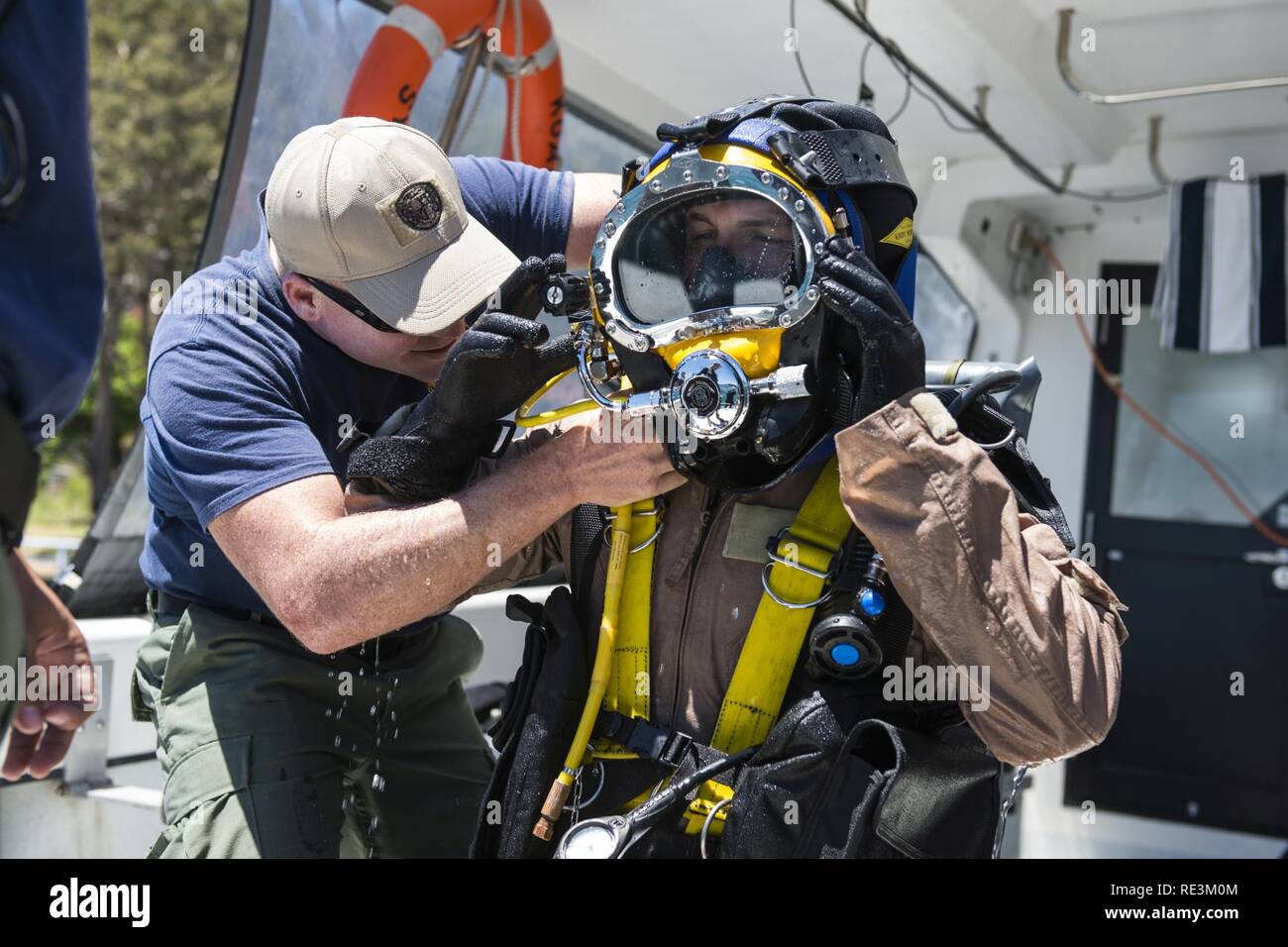 Petty Officer 1st Class James Ward and Petty Officer 2nd Class Don ...