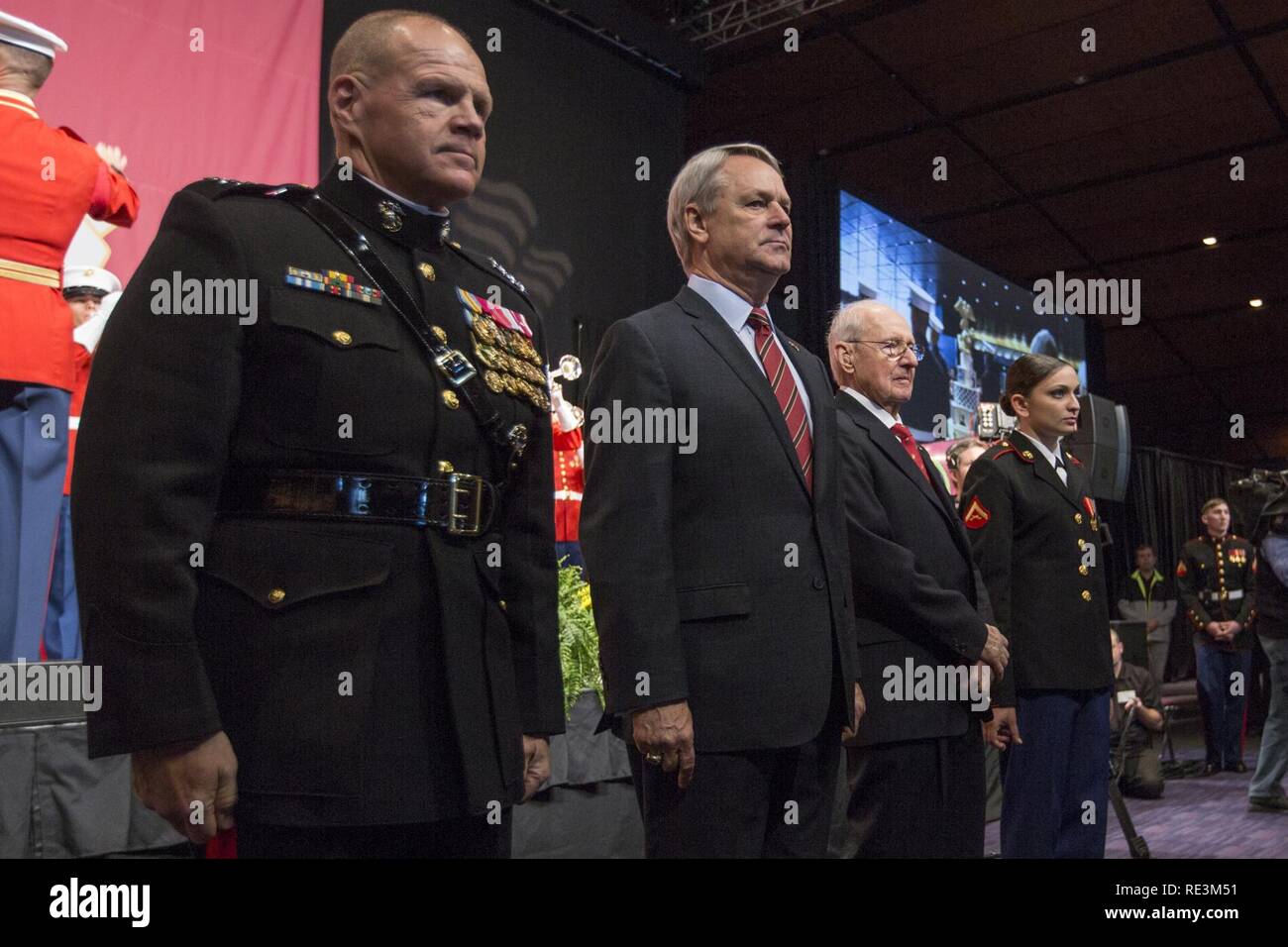 From left, Commandant of the Marine Corps Gen. Robert B. Neller, Thomas ...