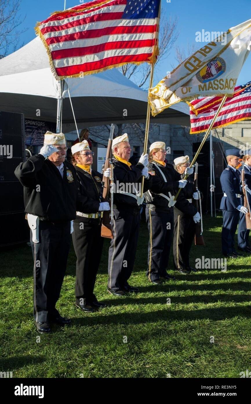 The Disabled American Veterans Color Guard presents the Colors during ...