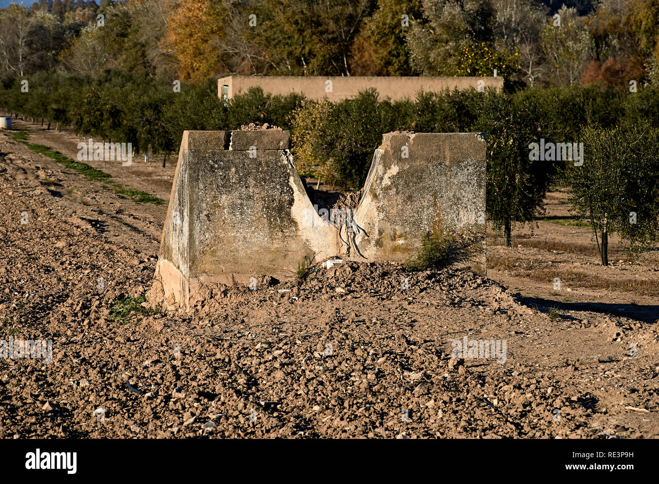disassembling the irrigation channel 3 Stock Photo - Alamy