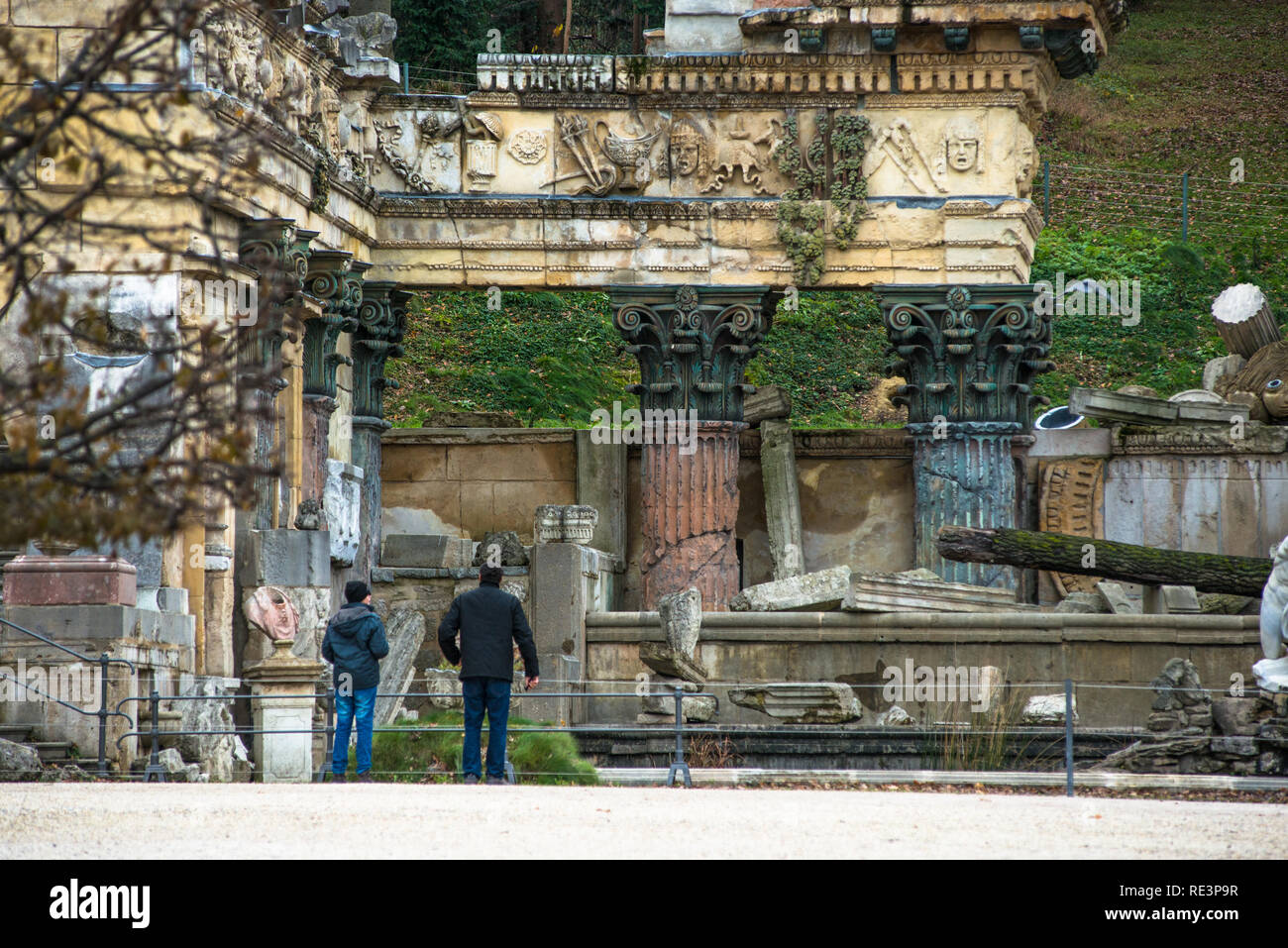 Römische Ruine are false Roman ruins created by Ferdinand von Hohenberg ...
