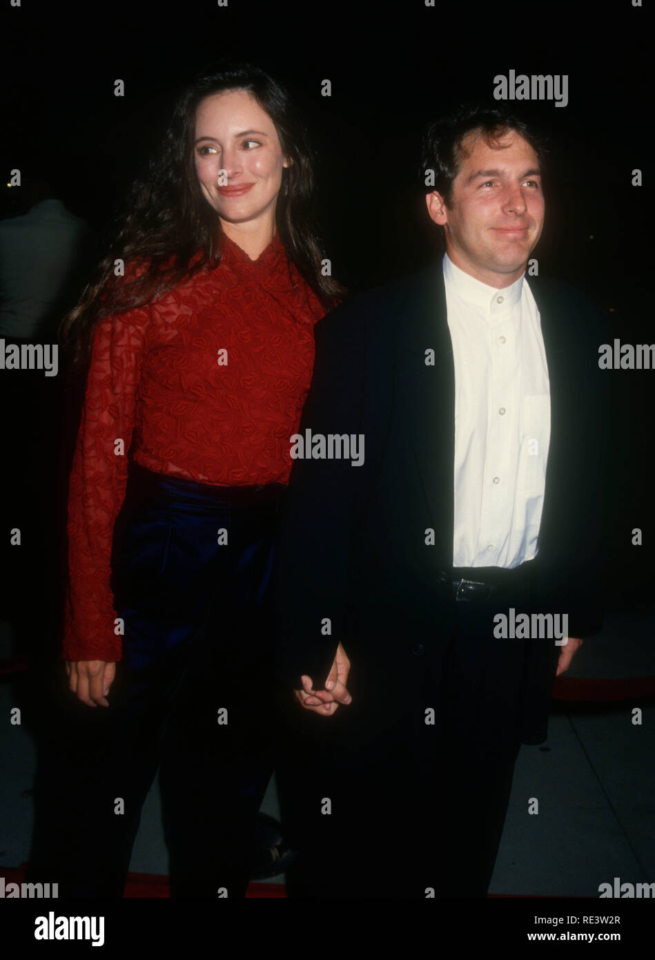 BEVERLY HILLS, CA - OCTOBER 5: Actress Madeleine Stowe and actor Brian Benben attend the 'Short ...