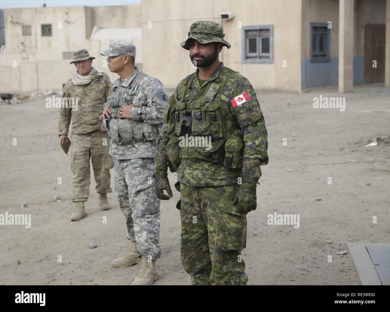 Canadian Sgt. Vik Suagh from the Canadian Brigade Group Headquarters ...