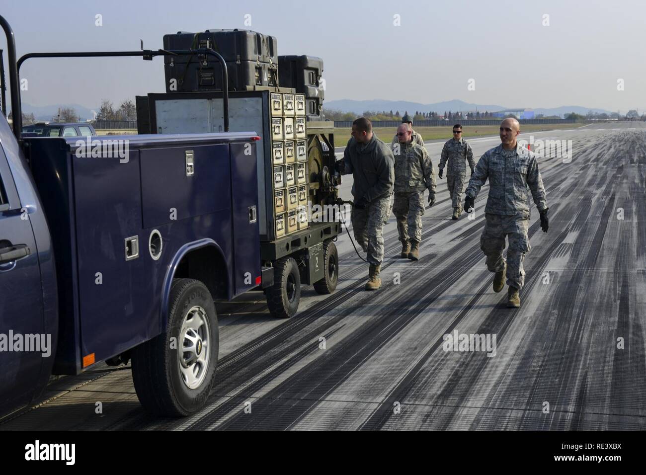 Electrical systems Airmen from the 51st Civil Engineer Squadron lay out ...