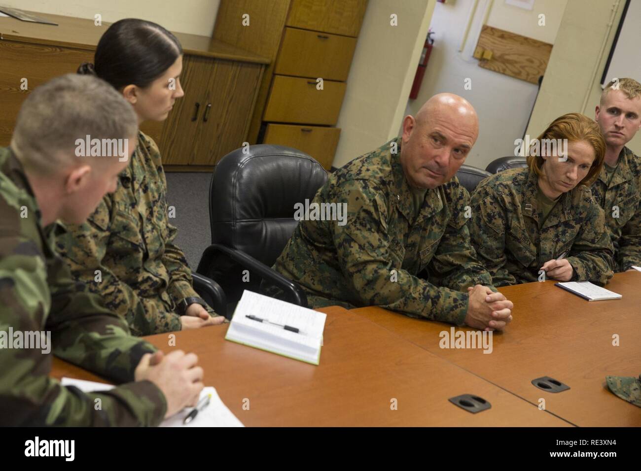 U.S. Marine Brig. Gen. Austin E. Renforth, commanding general Marine ...