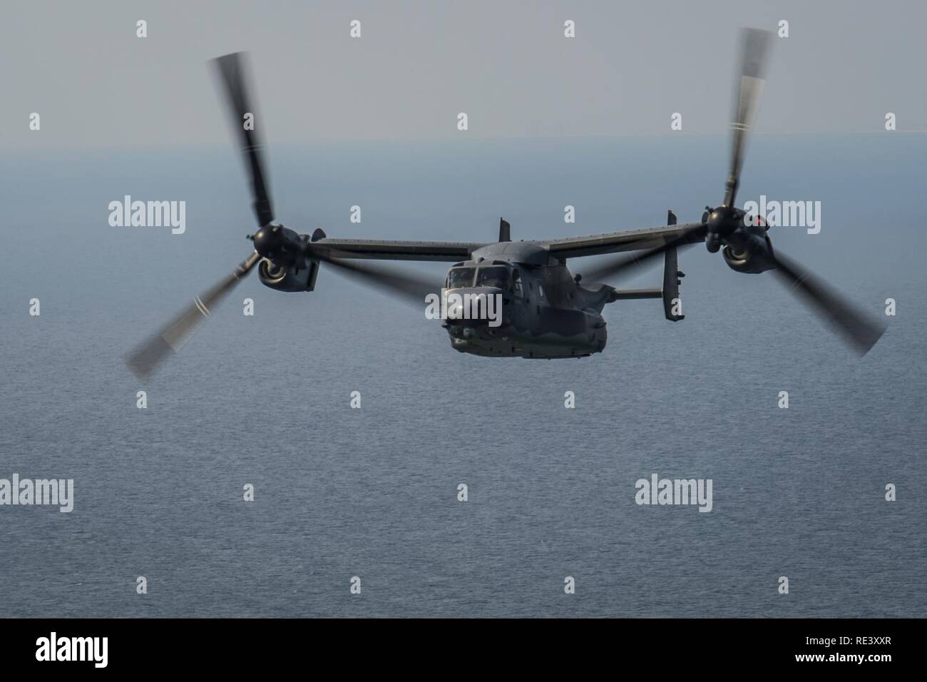 Two CV-22 Osprey tiltrotor aircraft with the 8th Special Operations ...