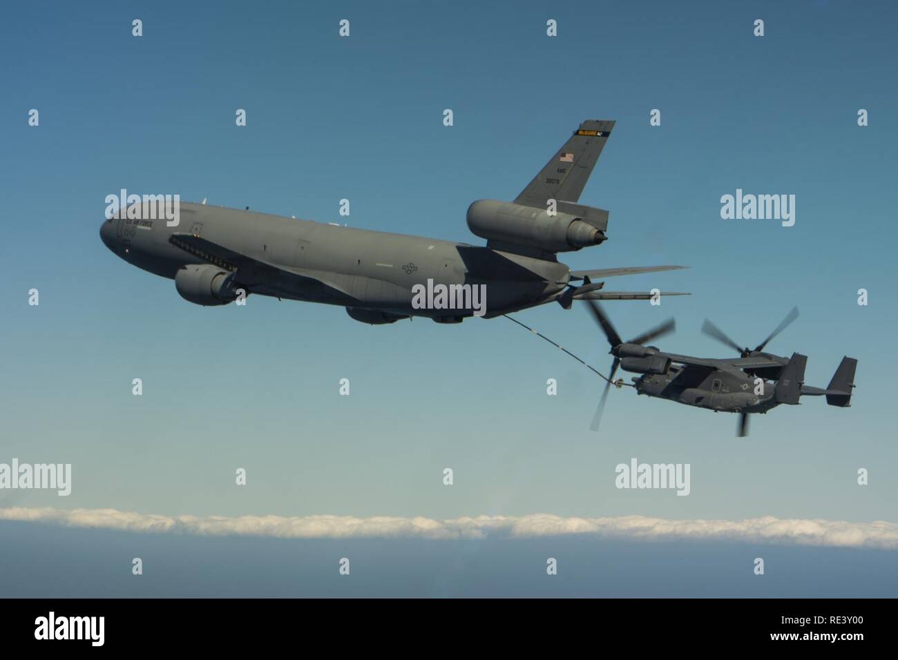 A CV-22 Osprey tiltrotor aircraft with the 8th Special Operations ...