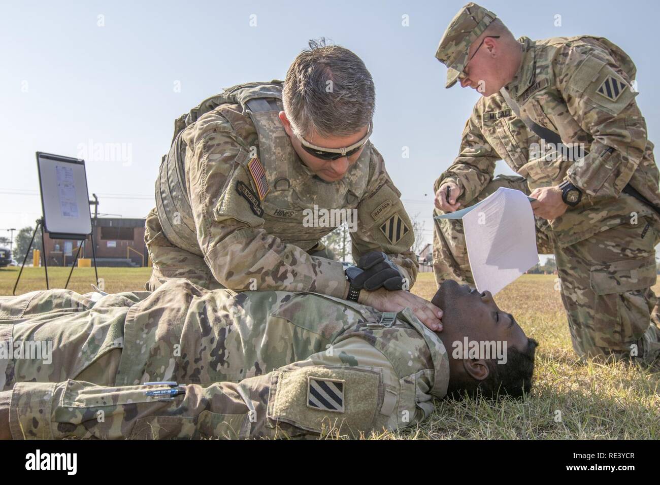 1st Lt. Travis Hines, a platoon leader with Alpha Company, 3rd ...