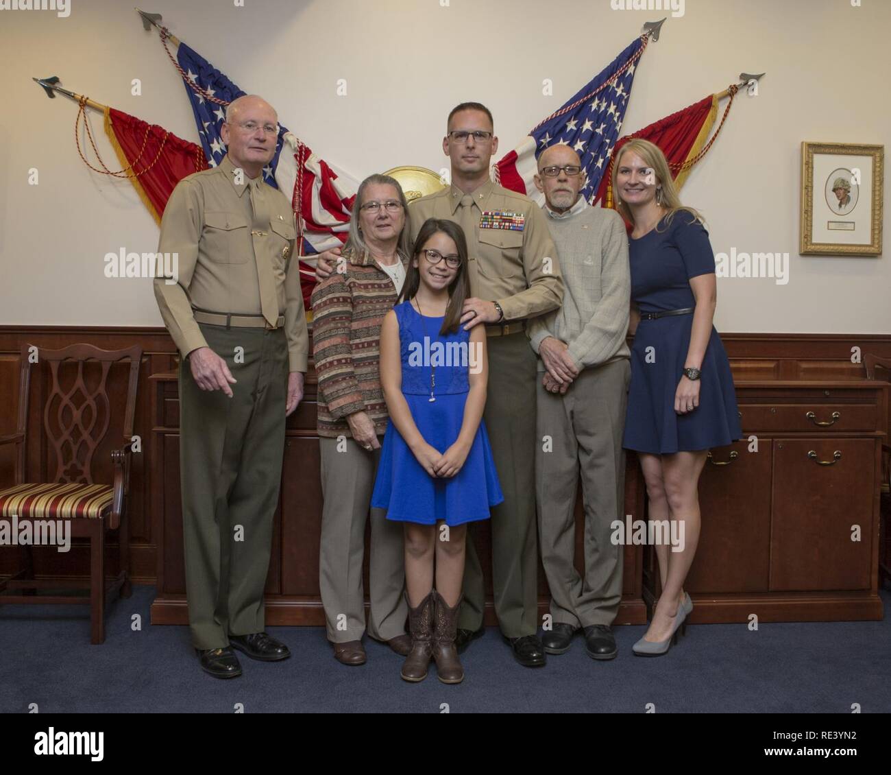 Director of Marine Corps Staff, Lt. Gen. James B. Laster, left, poses ...