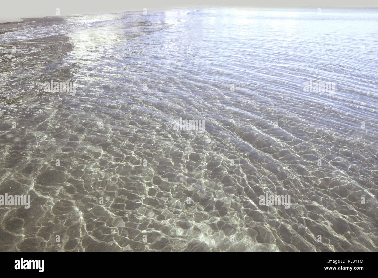 Clear transparent beach water shore in Costa Blanca of alicante Stock ...