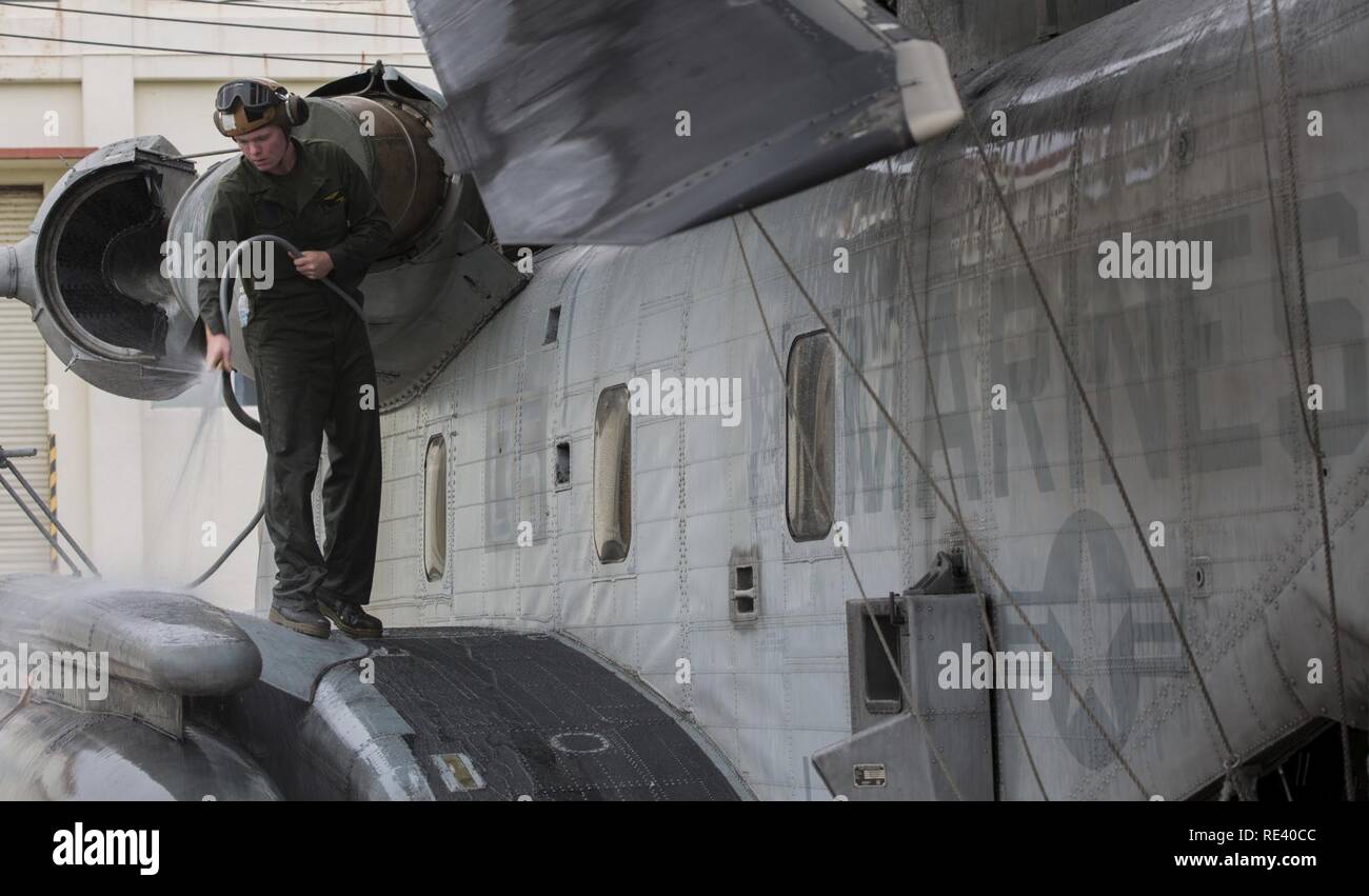 U.S. Marine Lance Cpl. Joseph Desmond, crew chief, with Marine Heavy ...