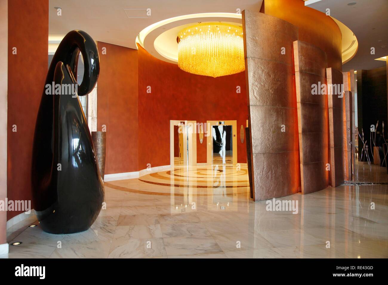 Lobby of the luxury hotel The Address, part of Downtown Dubai, United ...