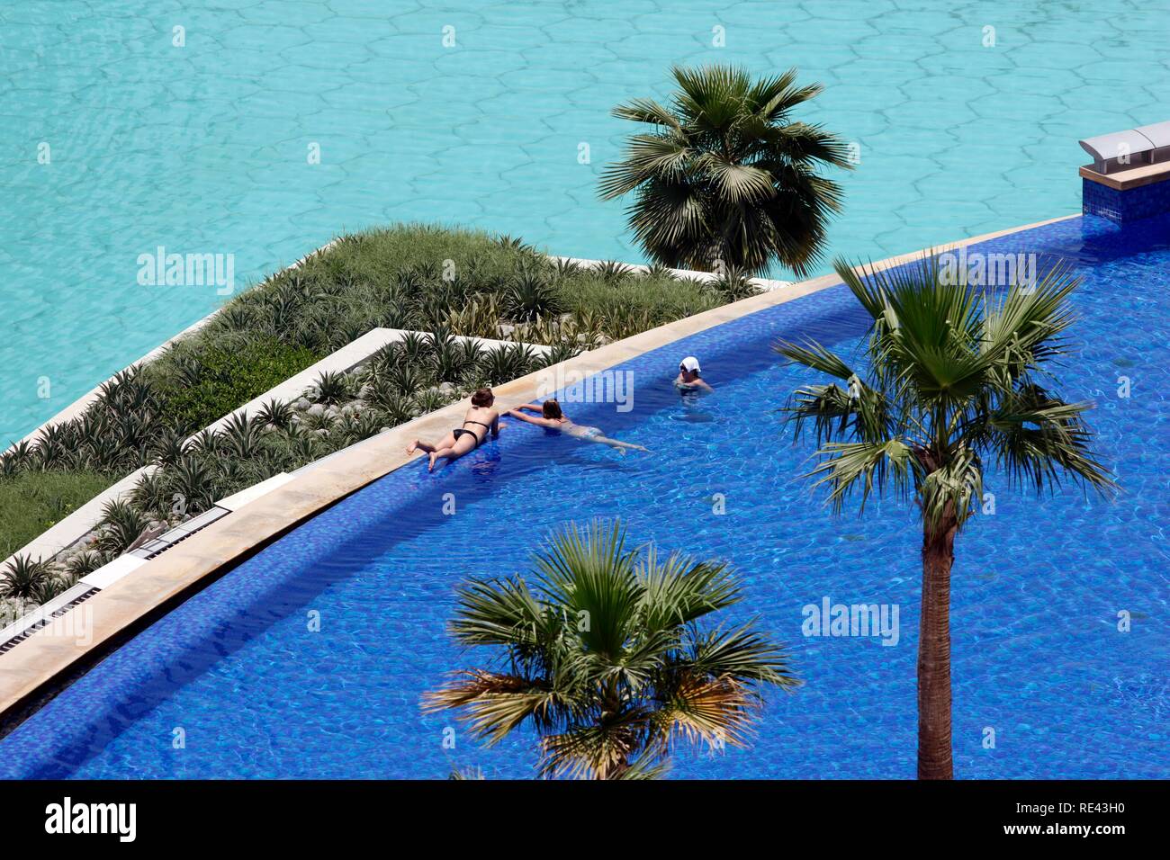 Pool area of the luxury hotel The Address, part of Downtown Dubai ...