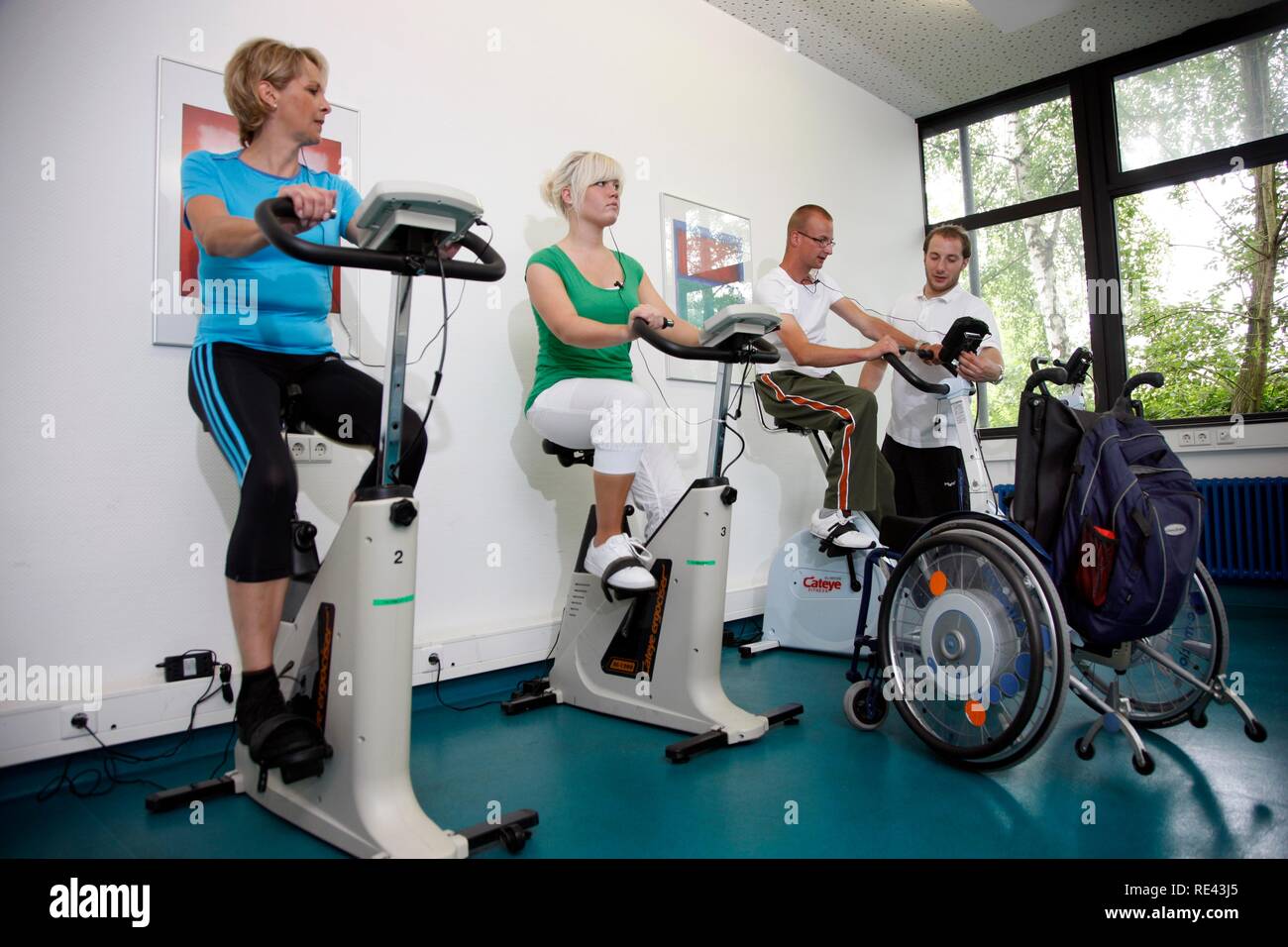 Patients during cardiovascular training, endurance, heart rate and ...