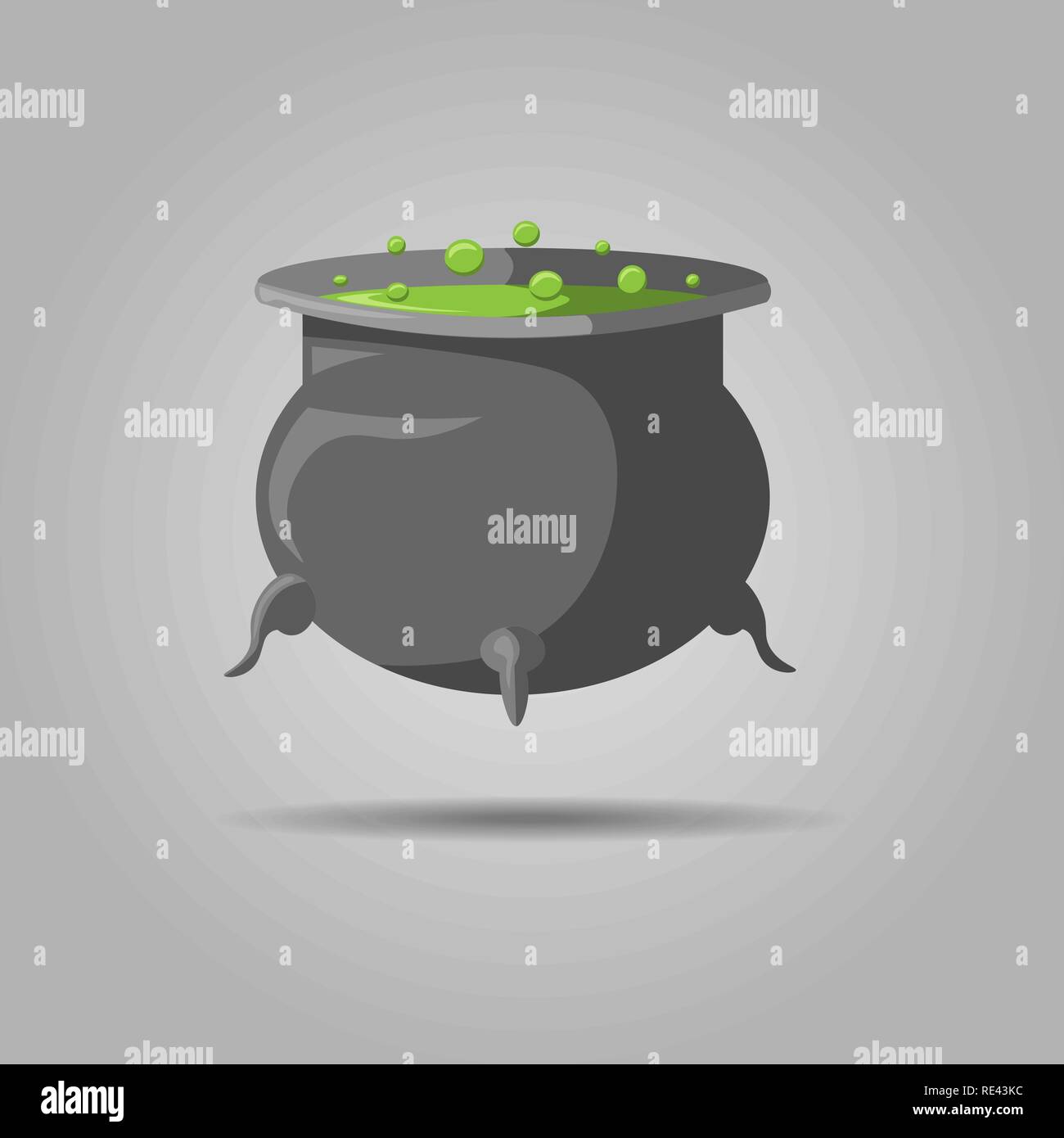 Happy halloween. Witch cauldron with potion. Magic holiday.Pot with ...