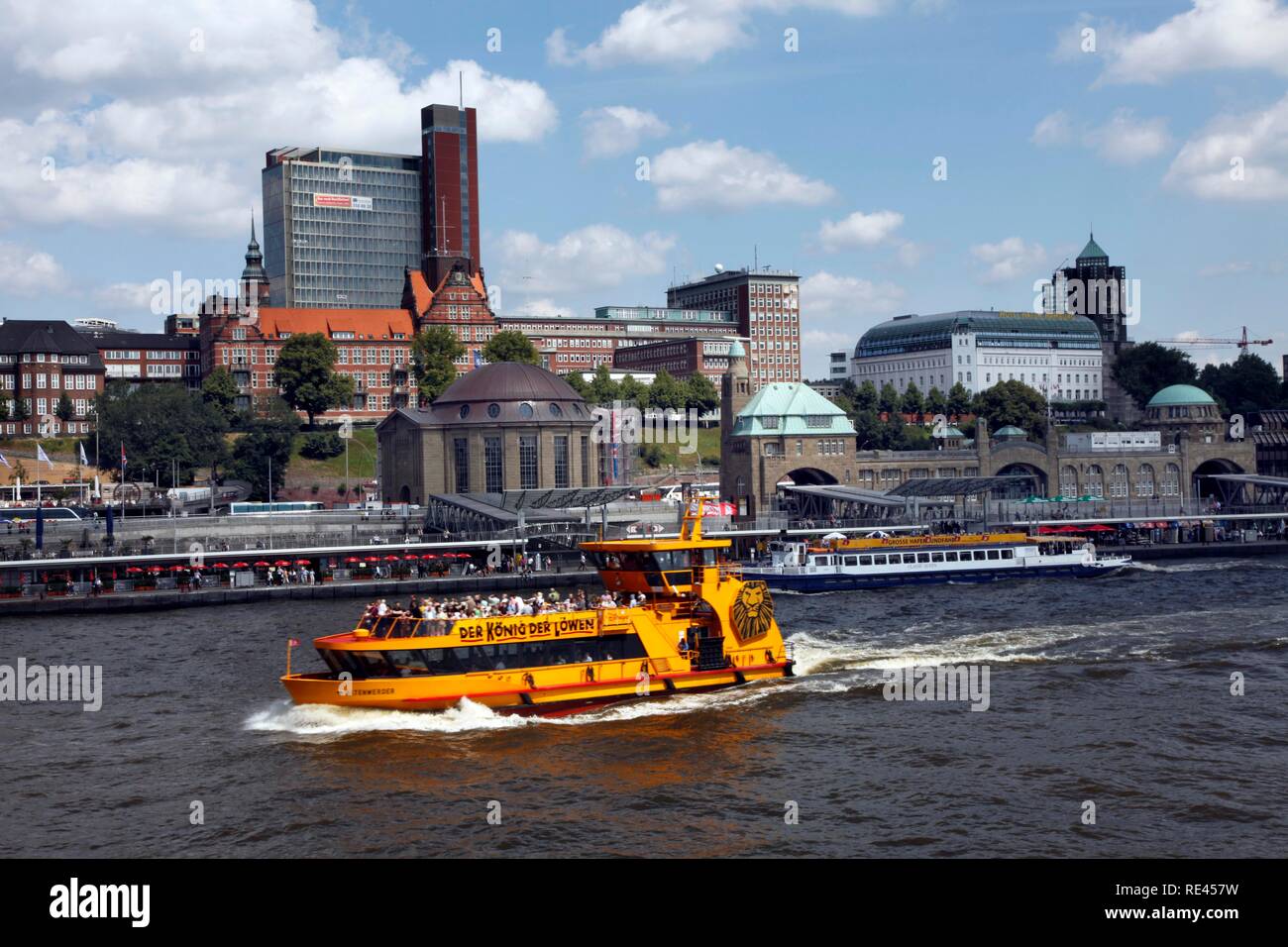 Harbor tour in the harbor of Hamburg, Hamburg Stock Photo - Alamy