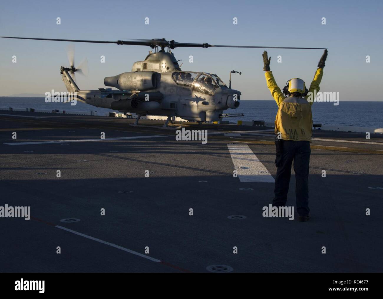 PACIFIC OCEAN (Nov. 17, 2016) An AH-1Z Viper Attack Helicopter assigned ...