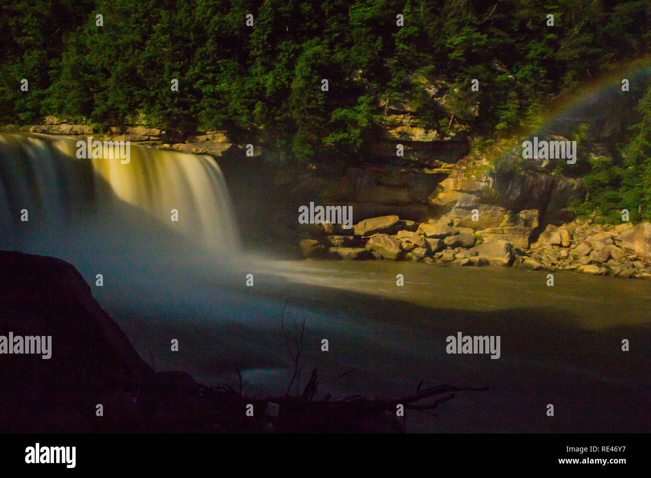 Rainbow at night moonbow hi-res stock photography and images - Alamy