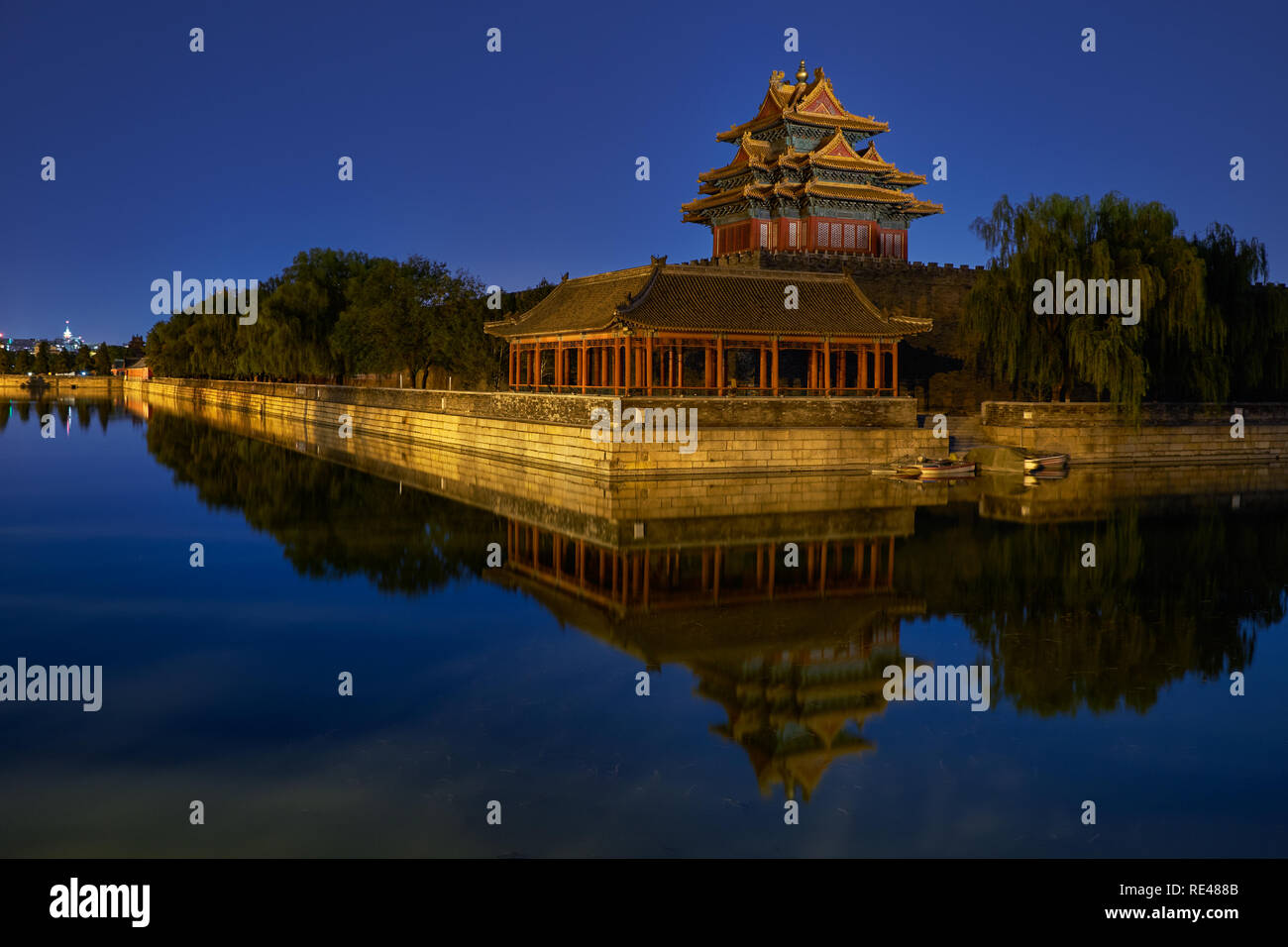 Old chinese blue bricks wall hi-res stock photography and images - Alamy