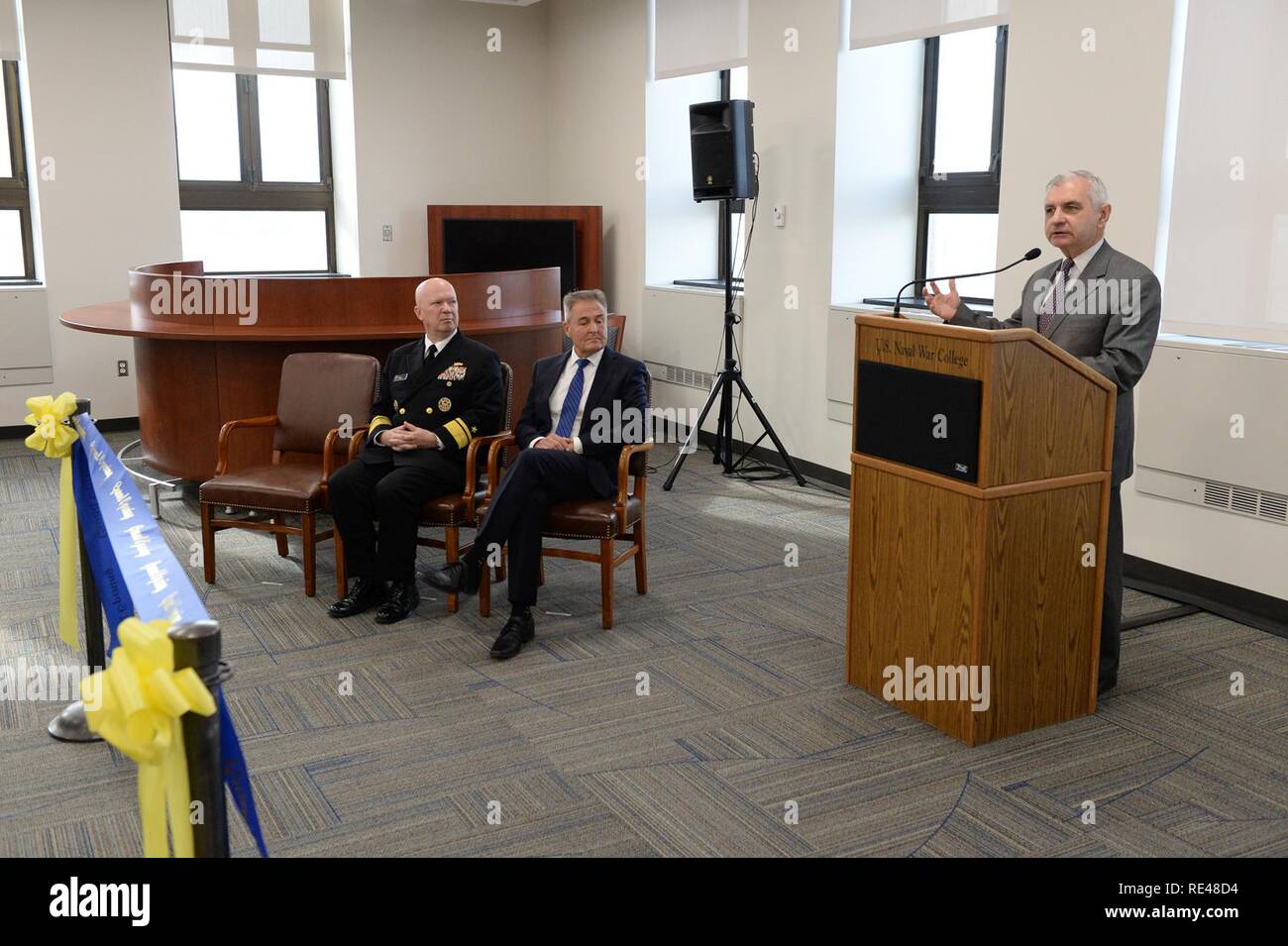 NEWPORT, R.I. (Nov. 21, 2016) Rhode Island Sen. Jack Reed delivers ...