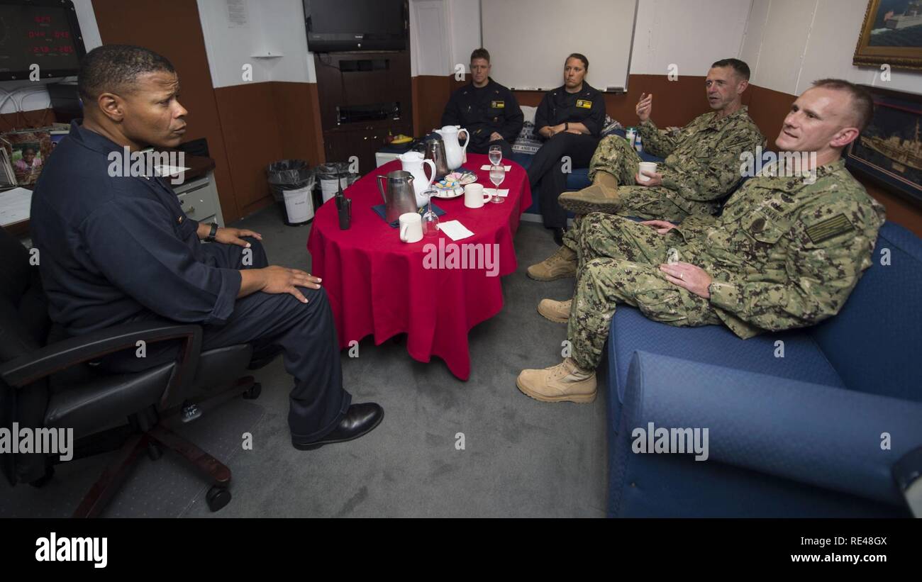 RED SEA (Nov. 24, 2016) Cmdr. Meger Chappell, commanding officer of the ...