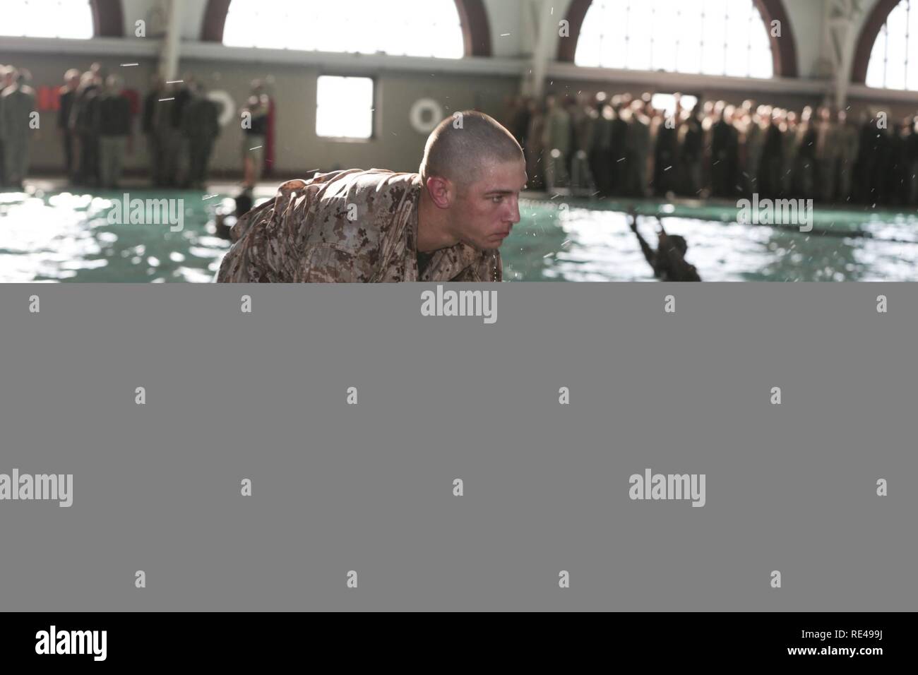 U.S. Marine Corps Rct. Brian Gray with Platoon 3002, Kilo Co., 3rd ...