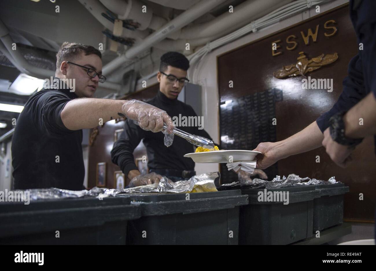 SASEBO, Japan (Nov. 24, 2016) Seaman Apprentice Matthew Lacourse, from ...