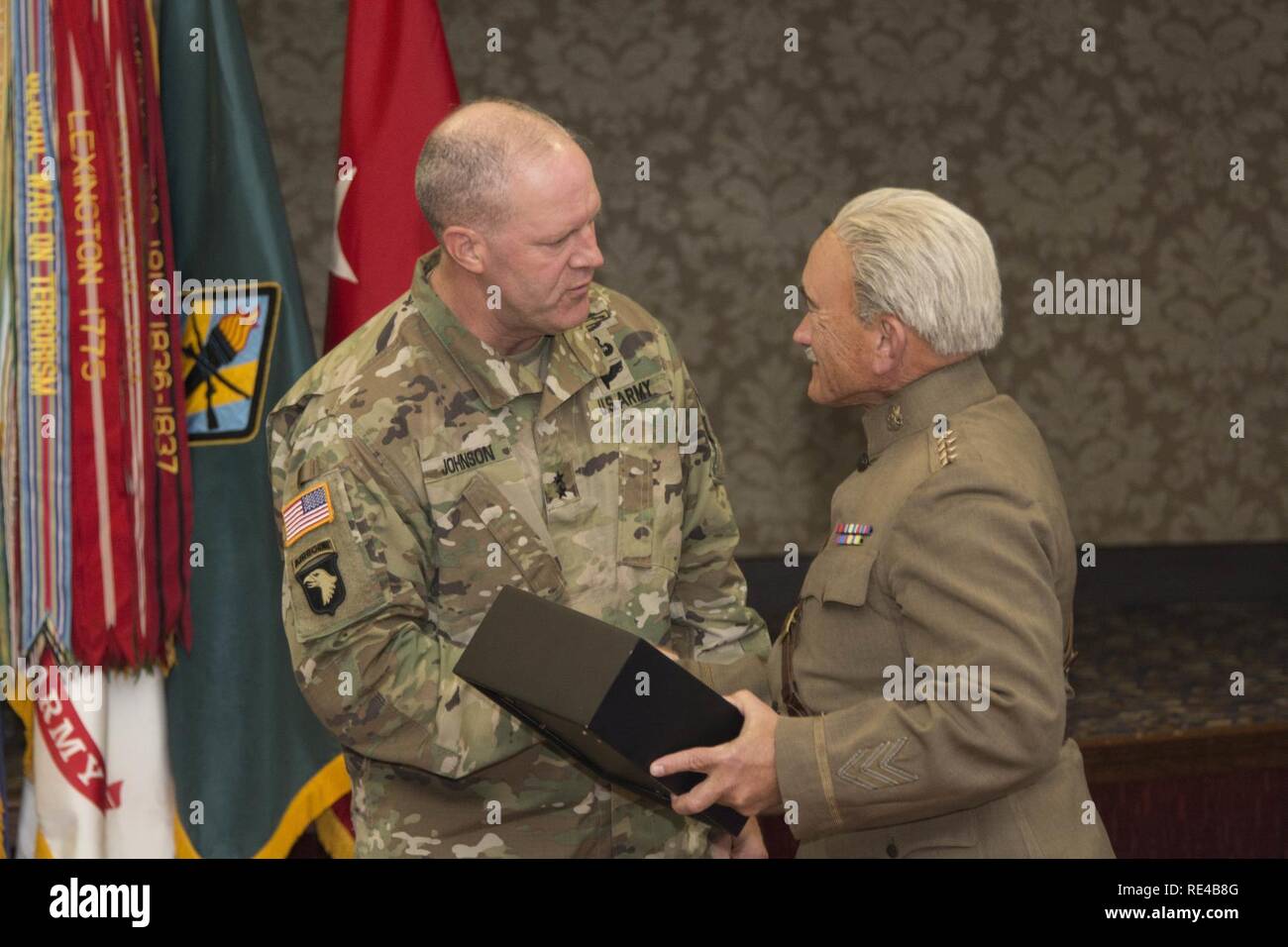 Maj. Gen. John 'Pete' Johnson, Fort Jackson commander, thanks Dane ...