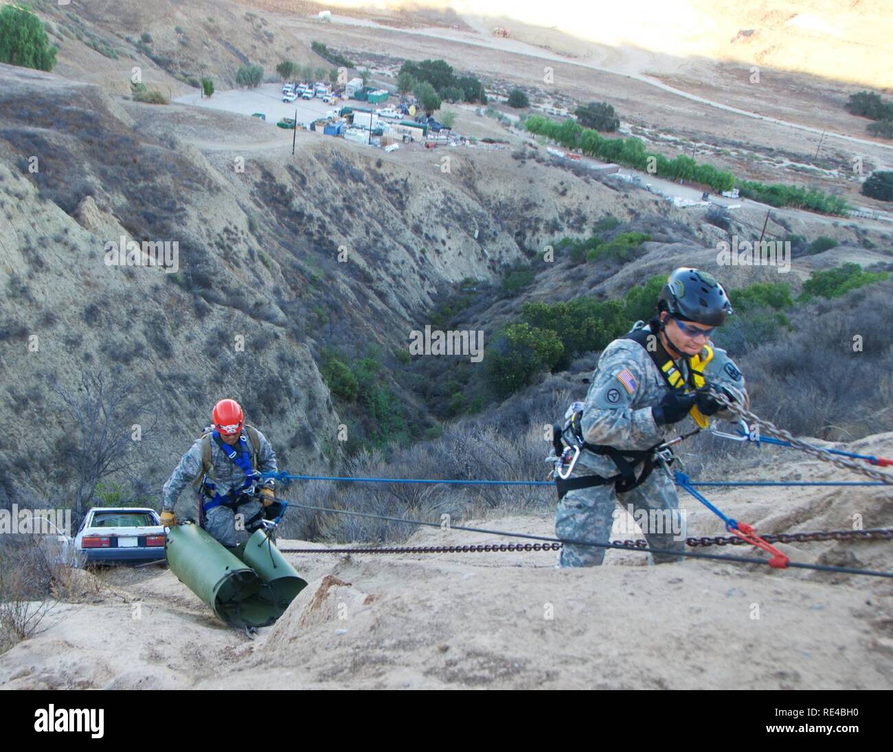 Exercise in cliff rescue hi-res stock photography and images - Alamy