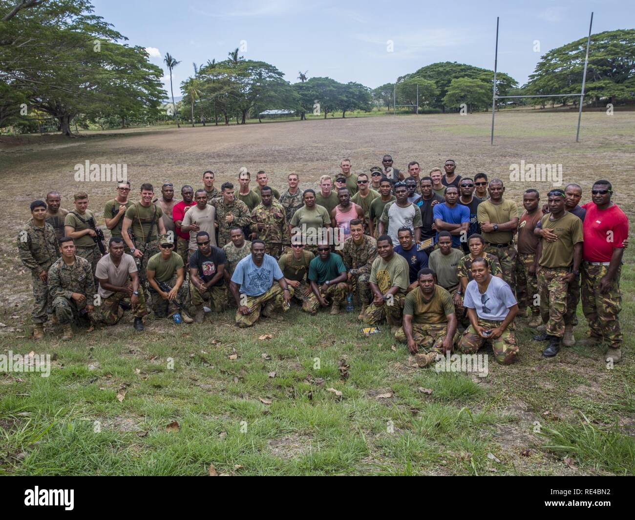 U.S. Marines with Combat Engineer Platoon, Task Force Koa Moana 16-4 ...