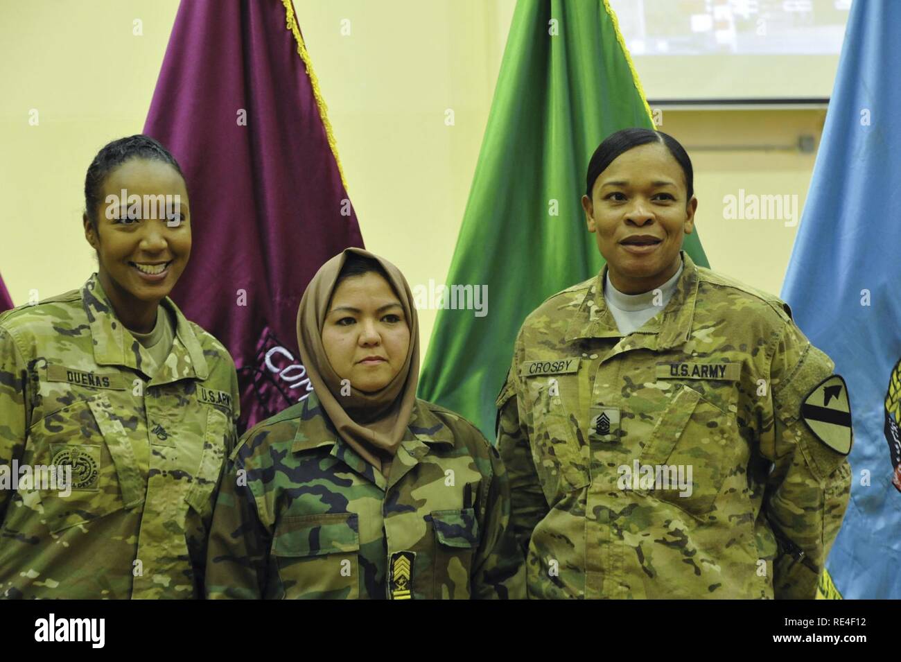 Staff Sgt. Maria M. Duenas, and Command Sgt. Maj. Jill L. Crosby ...