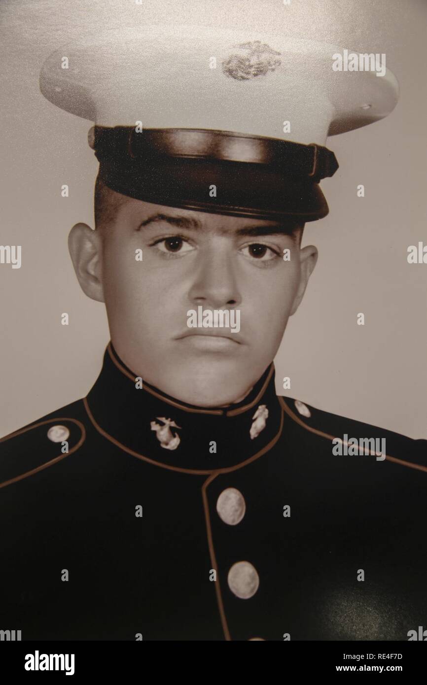 Rct. Jeffrey J. Kenney poses for a photo at Marine Corps Recruit Depot ...