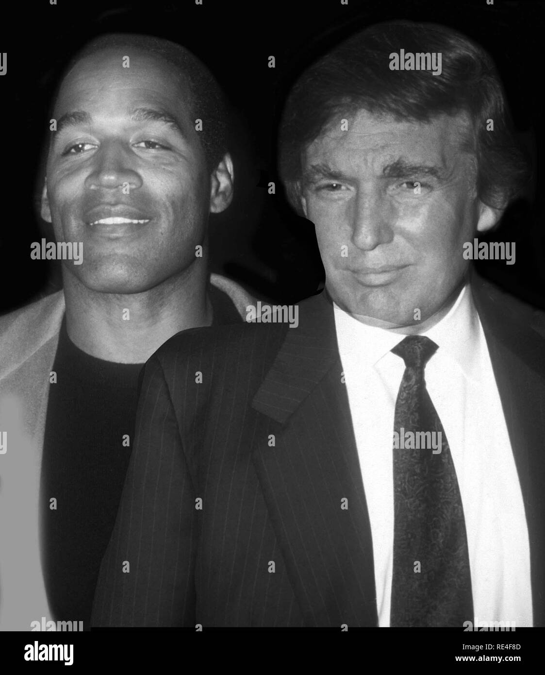 OJ Simpson Donald Trump 1993 Photo By John Barrett/PHOTOlink Stock ...