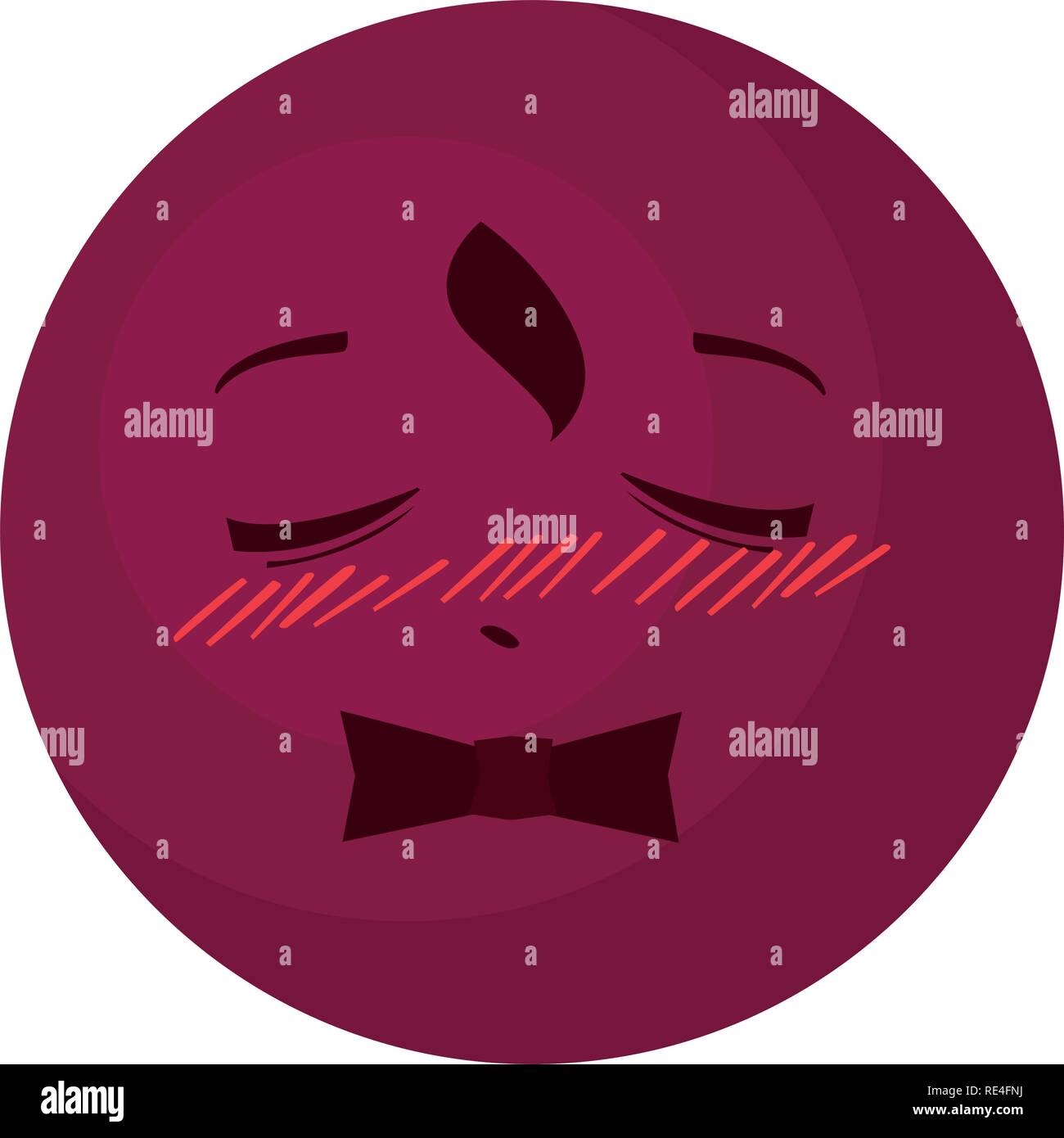 happy gentleman emoticon with bowtie vector illustration design Stock ...