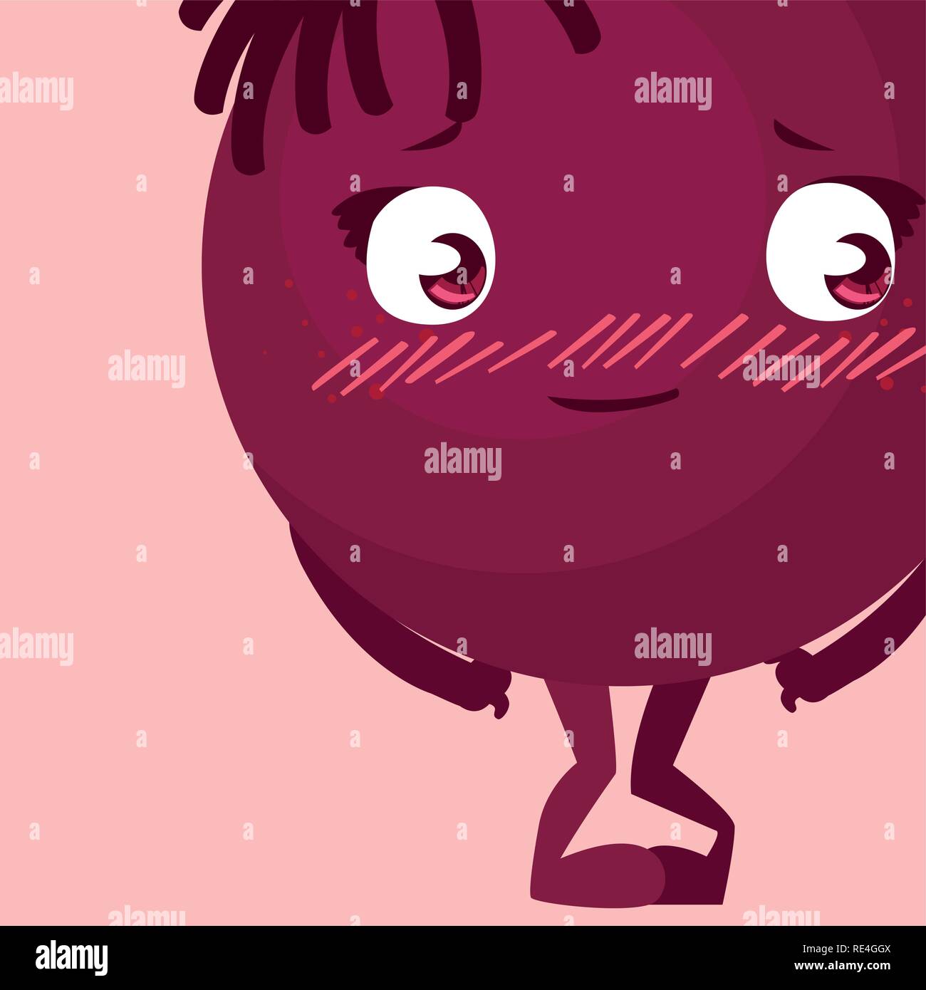 happy emoticon kawaii character vector illustration design Stock Vector ...