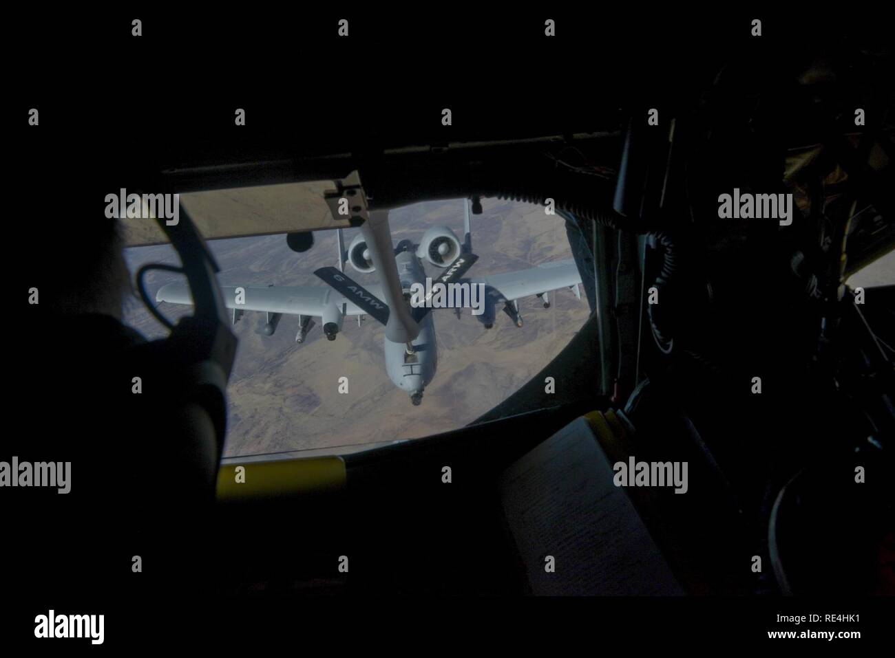 Boom operator with the 91st air refueling squadron hi-res stock ...