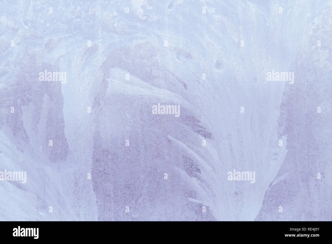 Frosty patterns on a frozen ice box in the early morning Stock Photo ...