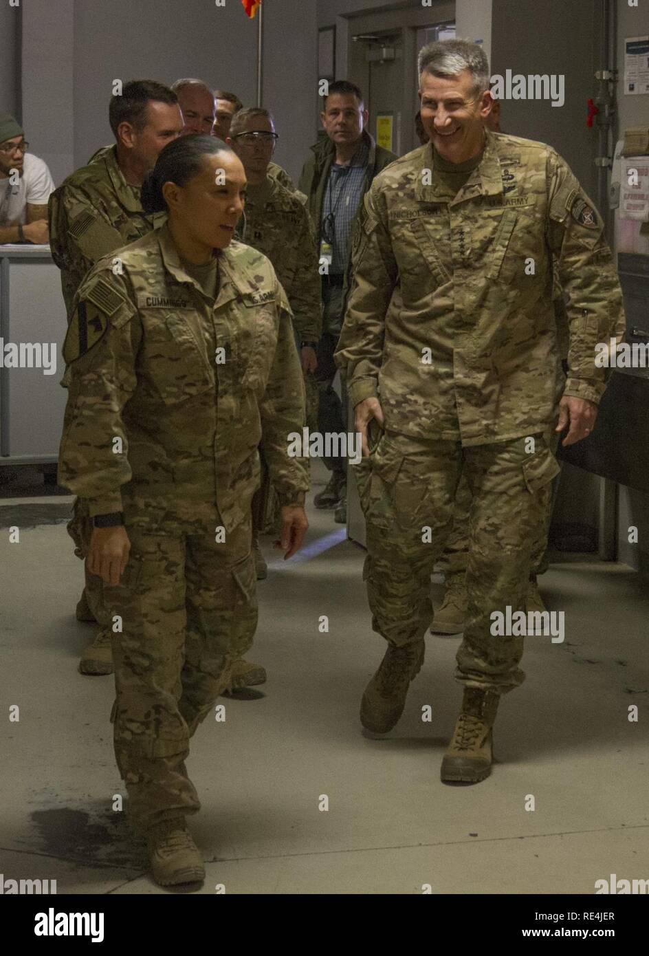 Army Gen. John Nicholson, commander of Resolute Support Mission and U.S ...